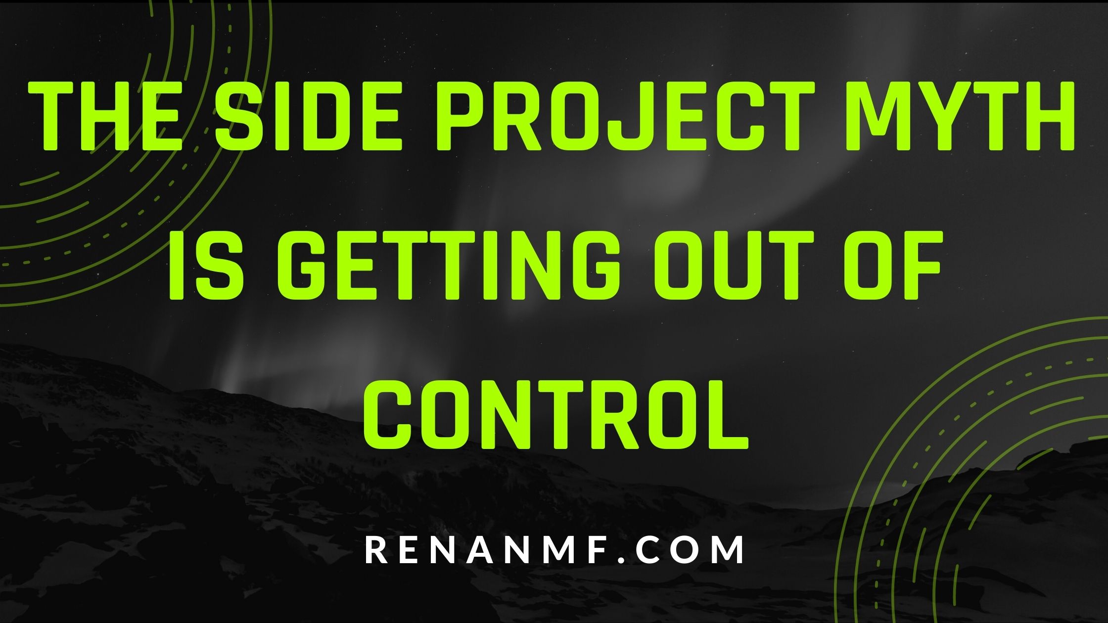The side project myth is getting out of control