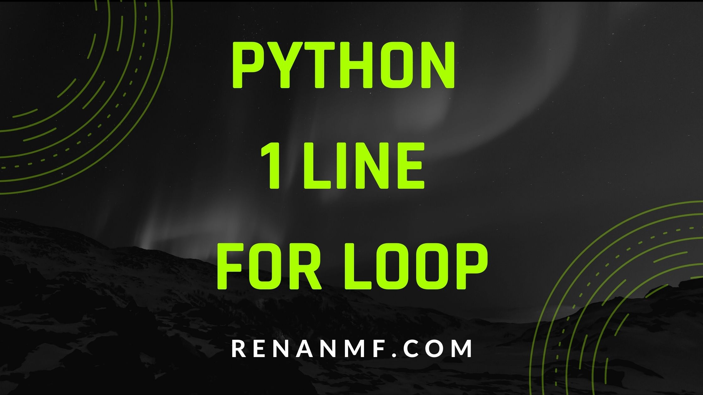 Python 1 Line For Loop