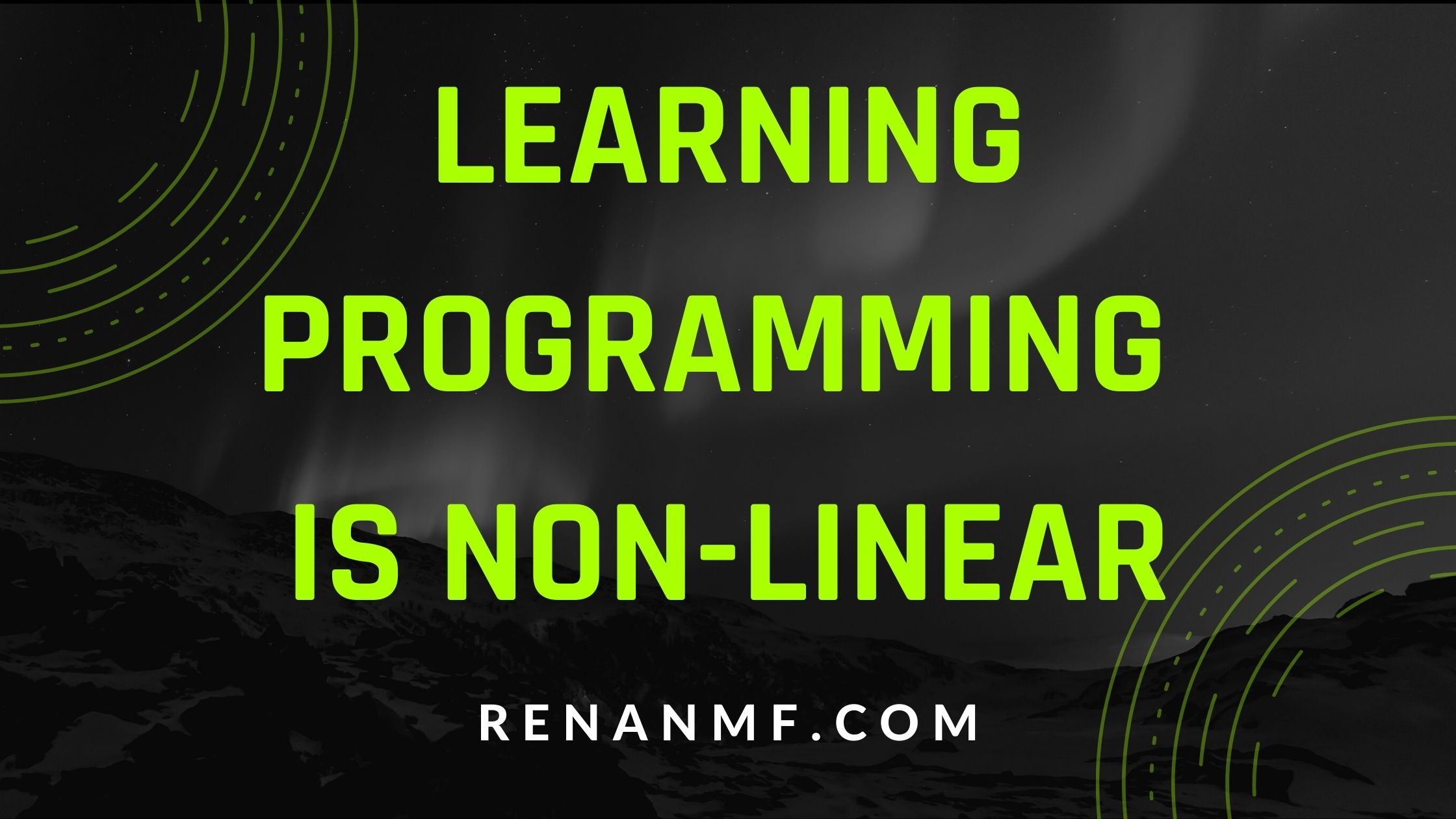 Learning Programming Is Non Linear